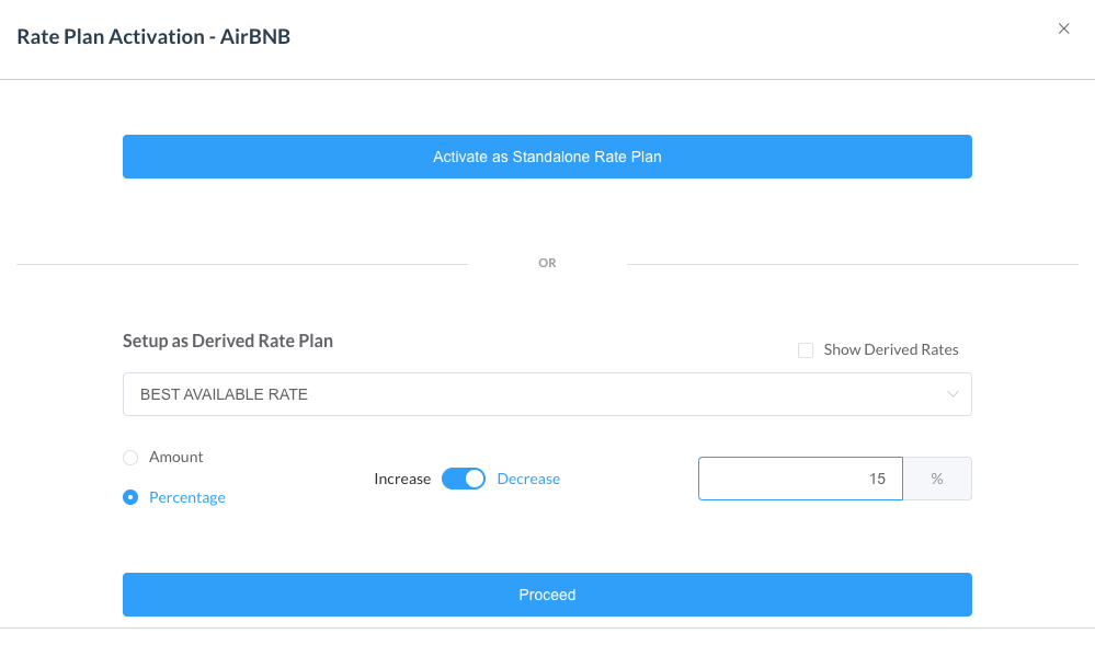 Rate Plans - Add, Activate, Edit